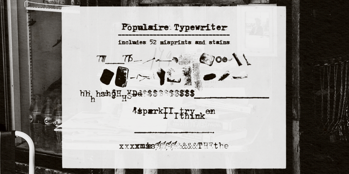 Populaire Typewriter Font | Webfont & Desktop | MyFonts