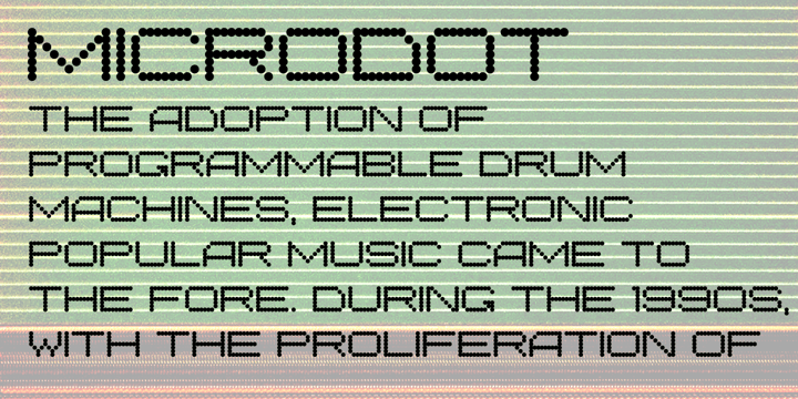 Microdot Font | Webfont & Desktop | MyFonts
