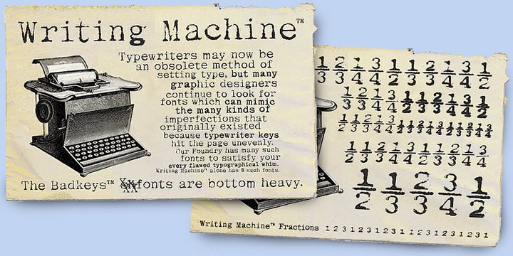 Writing Machine Font | Webfont & Desktop | MyFonts