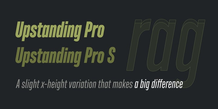 Upstanding Pro Font | Webfont & Desktop | MyFonts