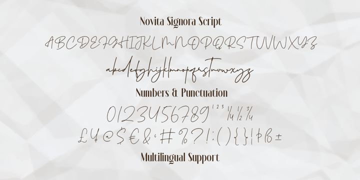 Novita Signora Font | Webfont & Desktop | MyFonts