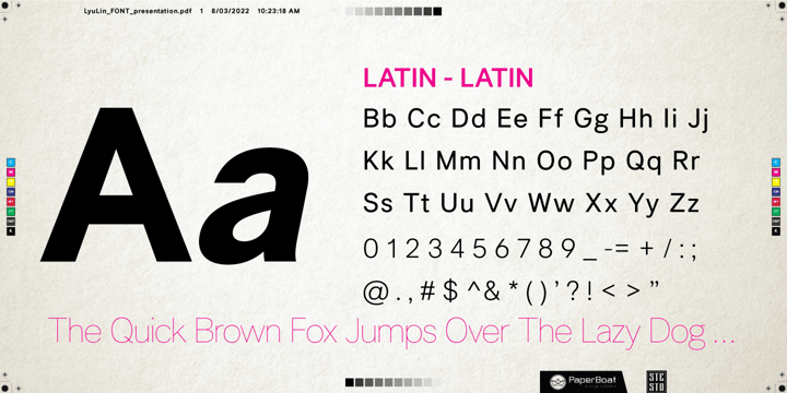 Lyu Lin Font | Webfont & Desktop | MyFonts