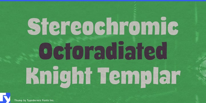 Thump Font | Webfont & Desktop | MyFonts