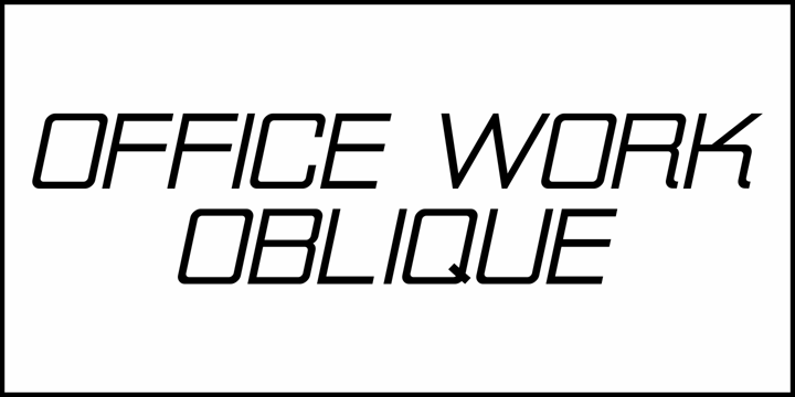 Office Work JNL Font | Webfont & Desktop | MyFonts