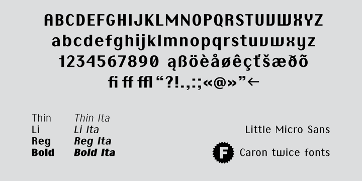 Little Micro Sans Font | Webfont & Desktop | MyFonts