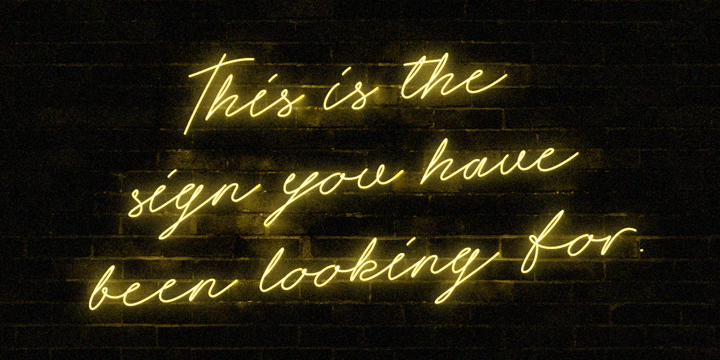 Night Light Neon Font | Webfont & Desktop | MyFonts