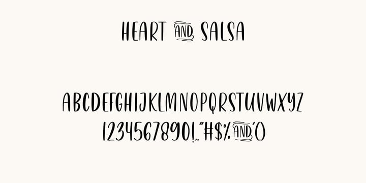 Heart & Salsa Font | Webfont & Desktop | MyFonts