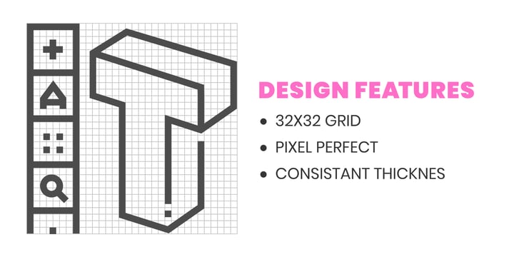 Square Line Icons Design Font | Webfont & Desktop | MyFonts