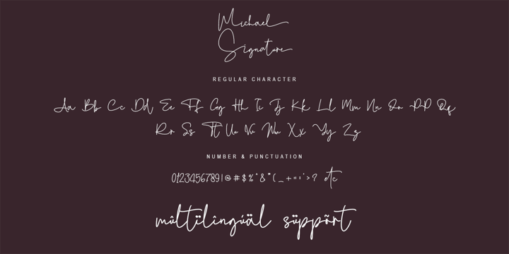 Michael Signature Font | Webfont & Desktop | MyFonts