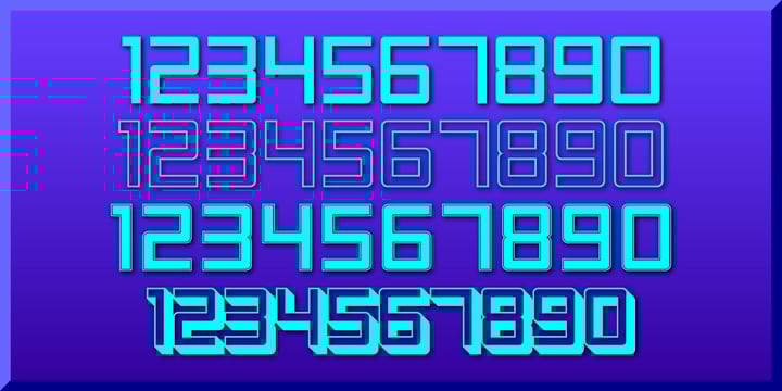 Display Digits One Font | Webfont & Desktop | MyFonts