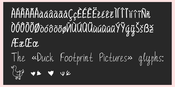 Duck Footprint Font | Webfont & Desktop | MyFonts