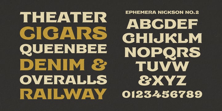 Ephemera Nickson Font | Webfont & Desktop | MyFonts