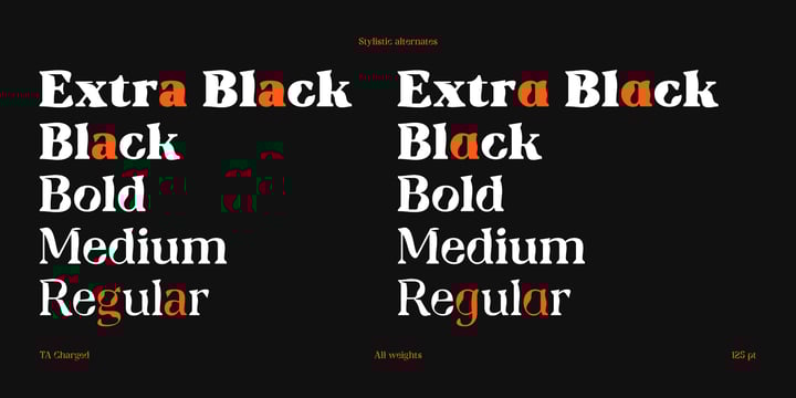 TA Charged Font | Webfont & Desktop | MyFonts