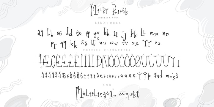 Milky River Cyrillic Script Font | Webfont & Desktop | MyFonts