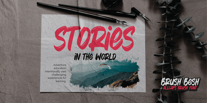 Brush Besh Font | Webfont & Desktop | MyFonts