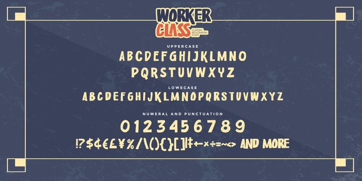 Worker Class Font | Webfont & Desktop | MyFonts