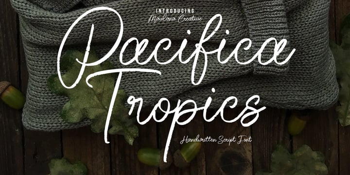 Pacifica Tropics Font | Webfont & Desktop | MyFonts