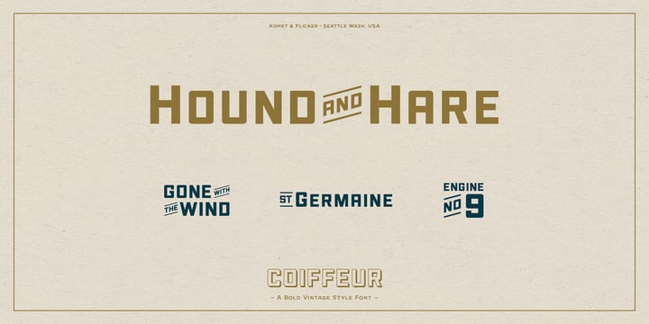 Coiffeur Font | Webfont & Desktop | MyFonts