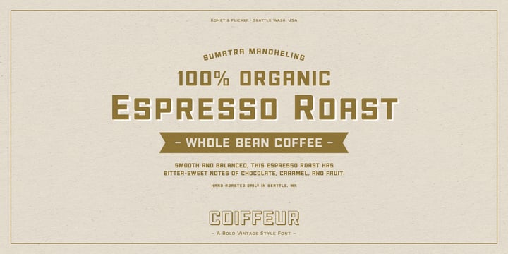 Coiffeur Font | Webfont & Desktop | MyFonts