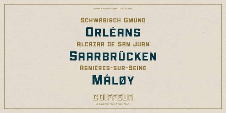 Coiffeur Font | Webfont & Desktop | MyFonts