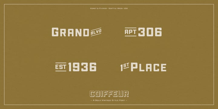 Coiffeur Font | Webfont & Desktop | MyFonts