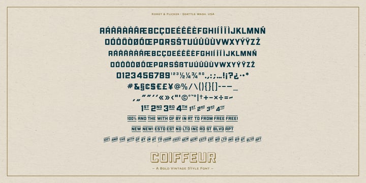 Coiffeur Font | Webfont & Desktop | MyFonts
