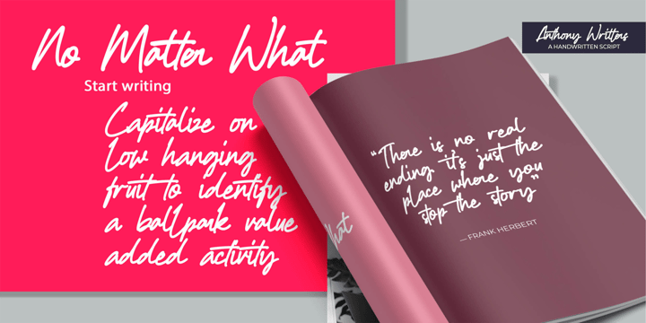 Anthony Writters Font | Webfont & Desktop | MyFonts