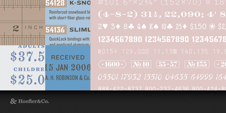 Numbers Font | Webfont & Desktop | MyFonts