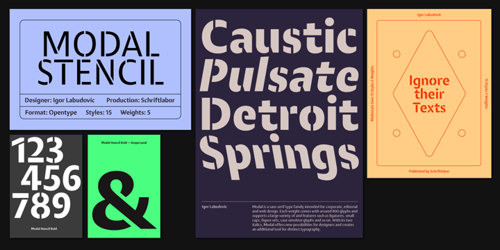 Modal Stencil Font | Webfont & Desktop | MyFonts