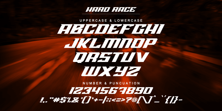 Hard Race Font | Webfont & Desktop | MyFonts
