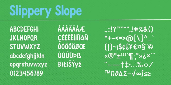 Slippery Slope Font | Webfont & Desktop | MyFonts