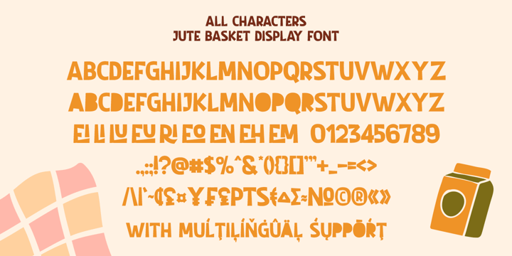 Jute Basket Font | Webfont & Desktop | MyFonts