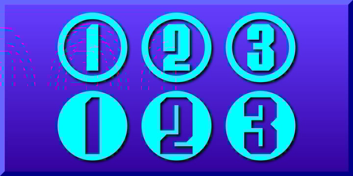 Display Digits Nine Font | Webfont & Desktop | MyFonts