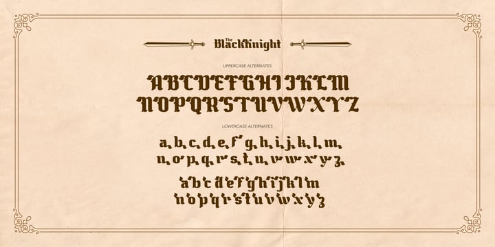 The Black Knight Font | Webfont & Desktop | MyFonts