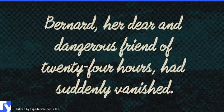 Subroc Font | Webfont & Desktop | MyFonts