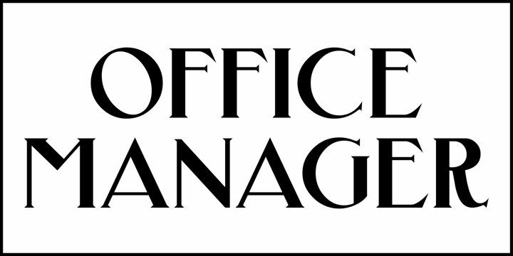 Office Manager JNL Font | Webfont & Desktop | MyFonts