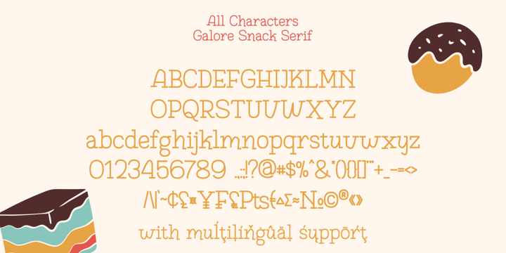 Galore Snack Font | Webfont & Desktop | MyFonts