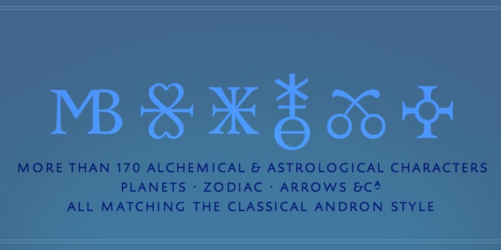 Andron 1 Alchemical Font | Webfont & Desktop | MyFonts