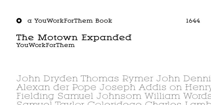 YWFT Motown Expanded Font | Webfont & Desktop | MyFonts