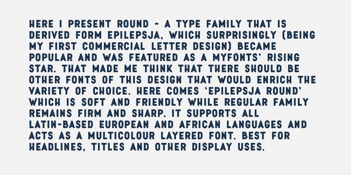 Epilepsja Round Font | Webfont & Desktop | MyFonts