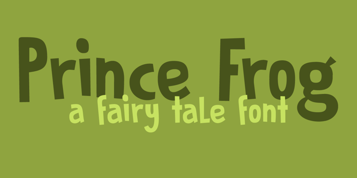 Prince Frog Font | Webfont & Desktop | MyFonts