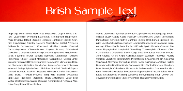 Brish Font | Webfont & Desktop | MyFonts