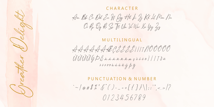 Greater Delight Font | Webfont & Desktop | MyFonts
