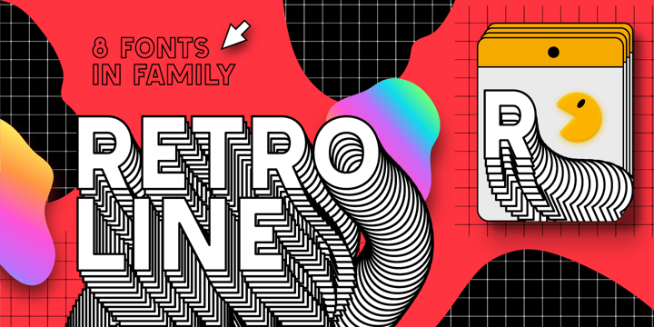Retroline. Retro Style Font | Webfont & Desktop | MyFonts