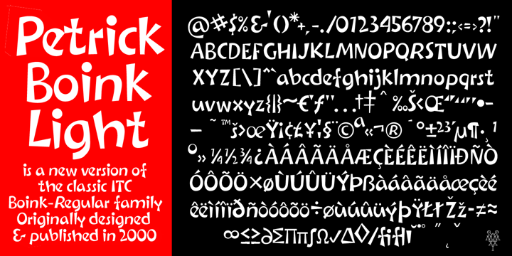 Petrick Boink Font | Webfont & Desktop | MyFonts