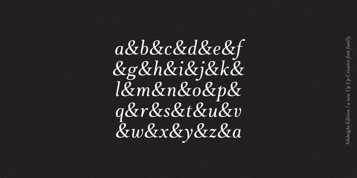 Midnight Edition Font | Webfont & Desktop | MyFonts