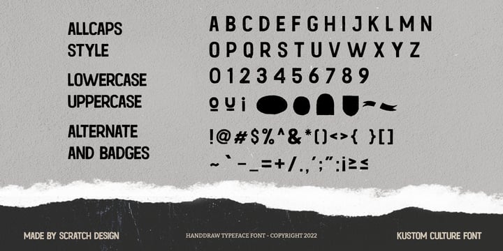 Kustom Culture Font | Webfont & Desktop | MyFonts