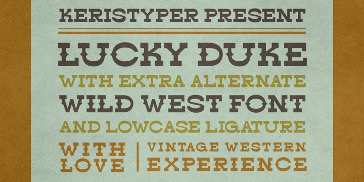 Lucky Duke Font | Webfont & Desktop | MyFonts