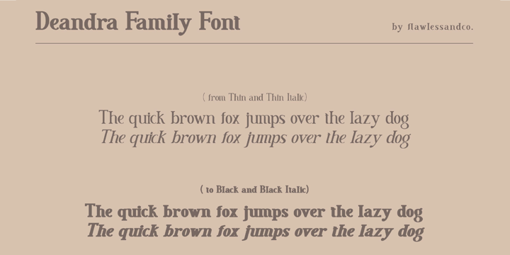 Deandra Font | Webfont & Desktop | MyFonts