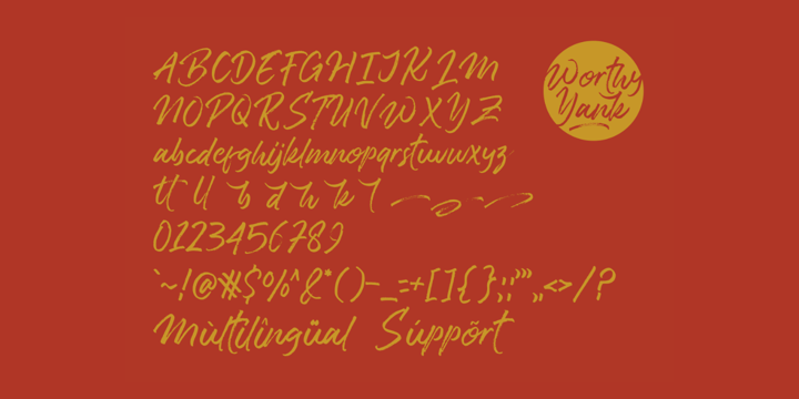 Worthy Yank Font | Webfont & Desktop | MyFonts